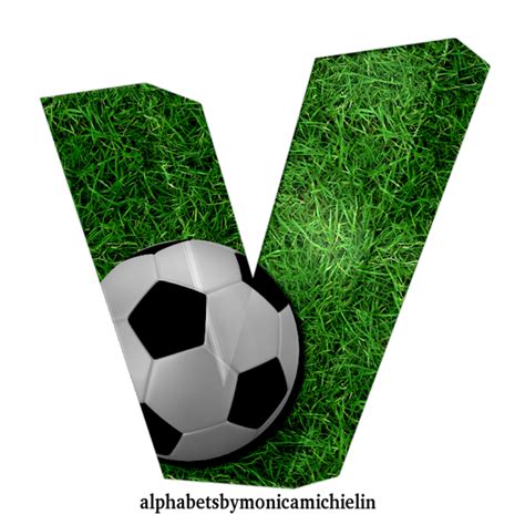 Monica Michielin Alphabets BALL SOCCER FOOTBALL SPORT ALPHABET