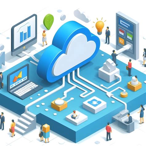 Premium Photo D Flat Icon As Cloud Computing Integration With Legacy