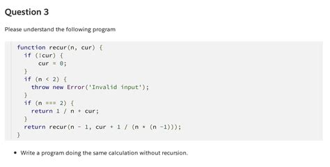 Solved Question 3 Please Understand The Following Program