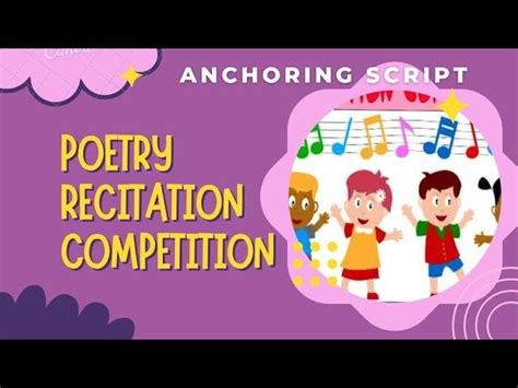Anchoring Script For Poem Recitation Competition In Babe English Sitedoct Org