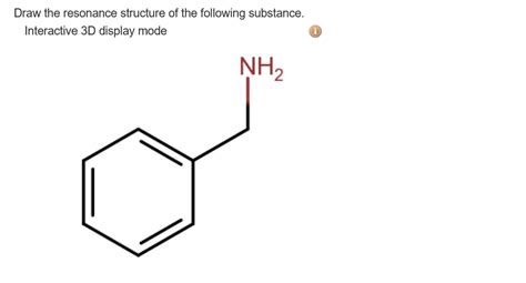 Solved Draw The Resonance Structure Of The Following Substance Interactive 3d Display Mode Nhz