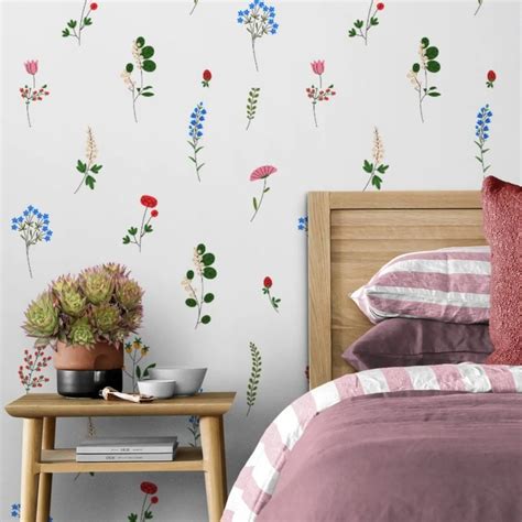 Papel De Parede Adesivo Floral Delicado