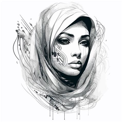 Premium Vector Muslim Girl With Hijjab