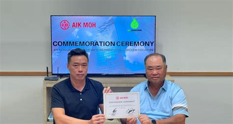 Aik Moh Singapore Completed Acquisition Of Leadchem Singapore