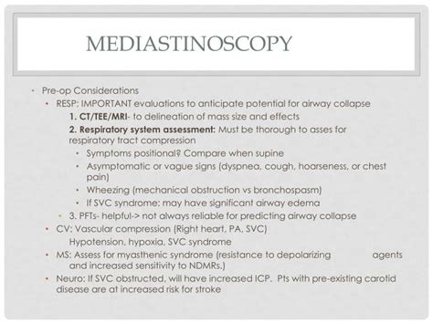 PPT Anesthesia Management Of Mediastinal Masses PowerPoint
