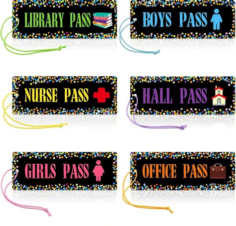 Hall Passes For Classrooms Magnetic Hall Pass 6pcs Reusable