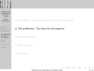 An Efficient And Parallel Abstract Interpreter In Scala Second