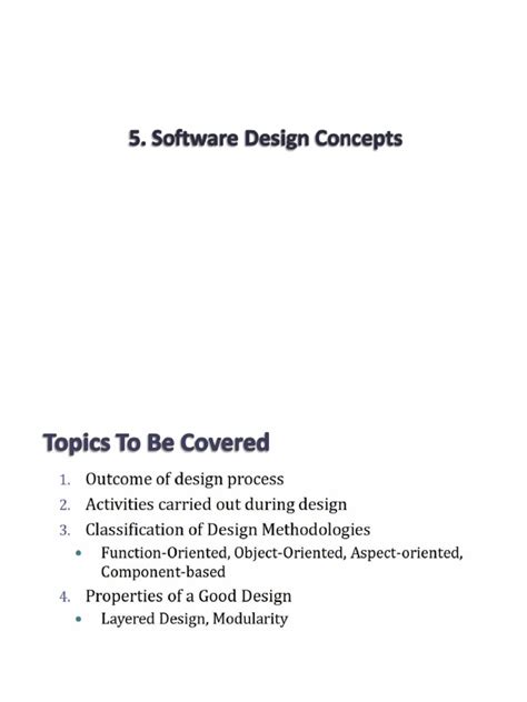 5 Software Design Concepts Pdf