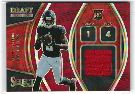 2021 Panini Select Kyle Pitts Jersey Patch Prizm Refractor