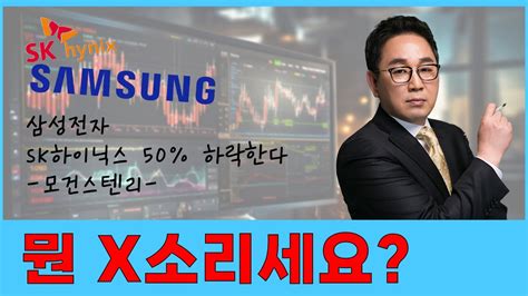 삼성전자 하이닉스 50 하락 예정 뭔 X소리 Youtube