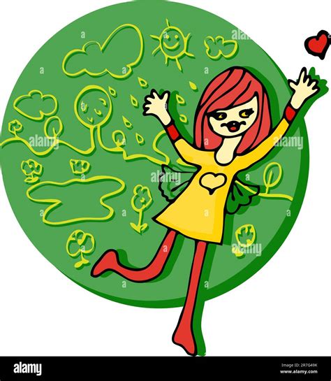 Spring Female Love Eco Emblem Stock Vector Image And Art Alamy