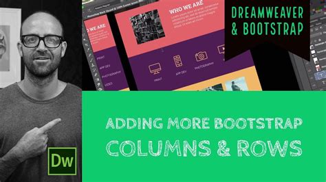 Adding More Bootstrap Columns And Rows Dreamweaver Tutorial 1654