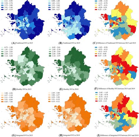 Quantile Map Of Traditional Healthy Integrated Svis And Difference Of