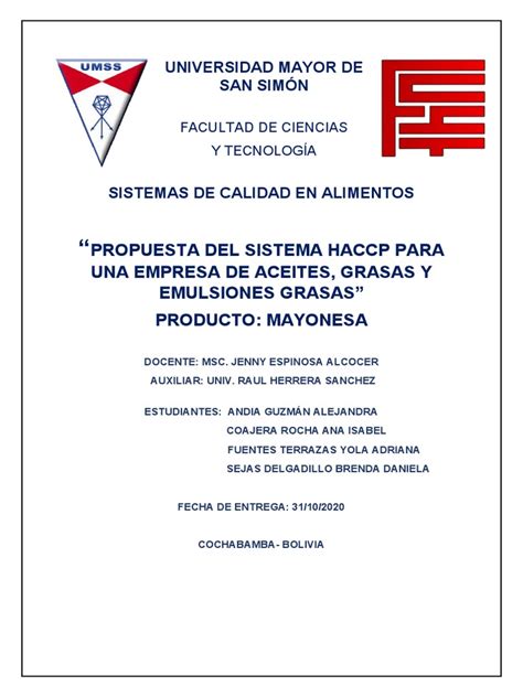 Formacion Del Equipo Haccp Pdf Calidad Comercial Planificación
