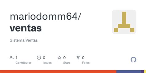 Github Mariodomm Ventas Sistema Ventas
