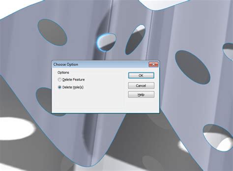 SolidWorks Quick Tip Delete Hole SolidWize Online SolidWorks Training Take Control Of
