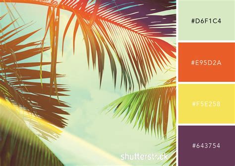 Free Swatch Download 25 Retro Color Palettes Tropical Color Palette