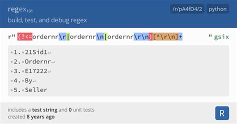 regex101 build test and debug regex