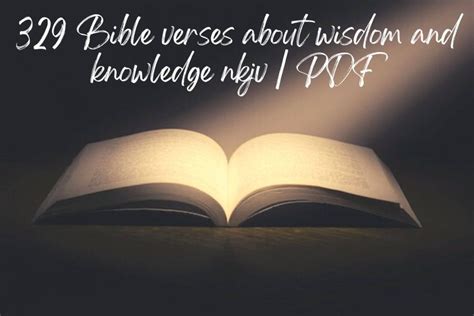 329 Bible Verses About Wisdom And Knowledge Nkjv Part 2 Download Pdf Scriptures Explained