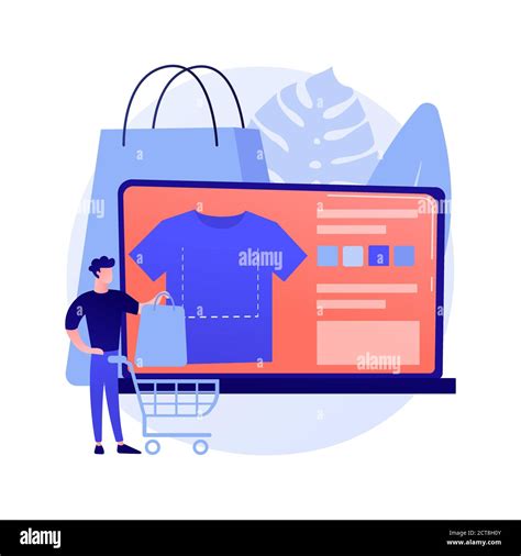 Merch Clothing Abstract Concept Vector Illustration Stock Vector Image