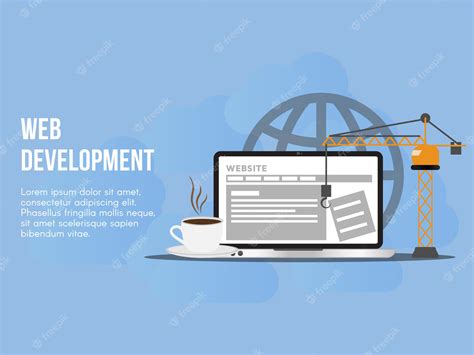 Premium Vector Web Development Concept Illustration Vector Design Template