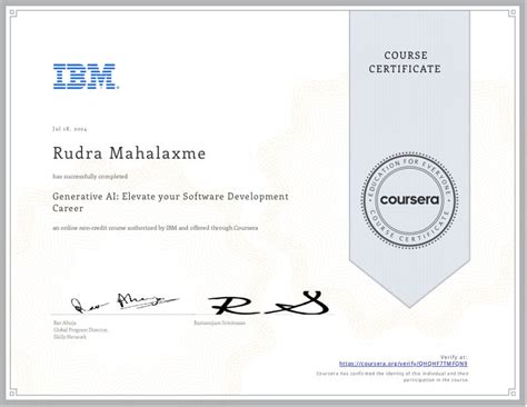 Rudra Mahalaxme On Linkedin Coursera Ibm Softwareengineering Softwaredevelopment
