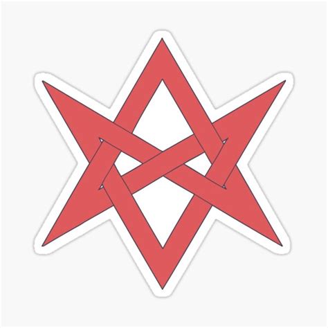 Asmodeus Pocket Horned Symbol Sinful Occult Sticker By Dewinnes