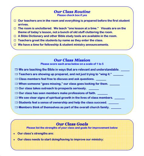 9 Sample Class Evaluation Templates To Download Sample Templates