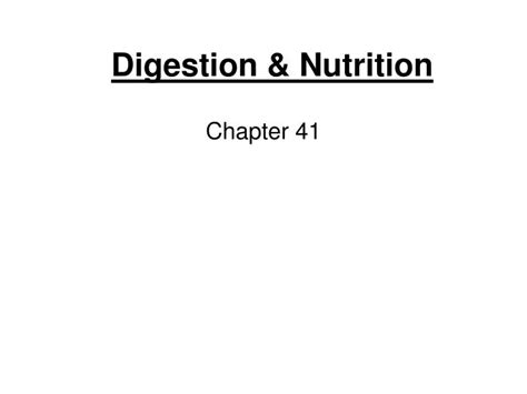 Ppt Digestion And Nutrition Powerpoint Presentation Free Download Id