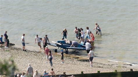 Plane Crashes Into Sea During Herne Bay Airshow Uk News Sky News