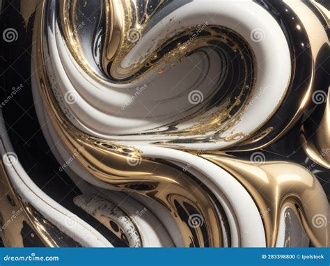 An Abstract Expressionistic Composition Featuring Vibrant Swirl And