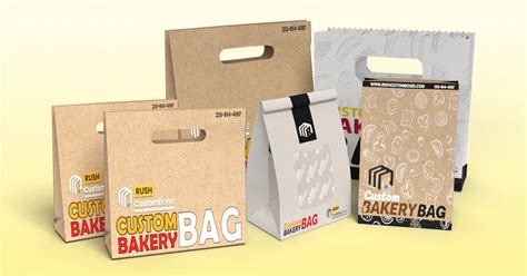 Eco Friendly Custom Bakery Bags Sustainable Paper Packaging