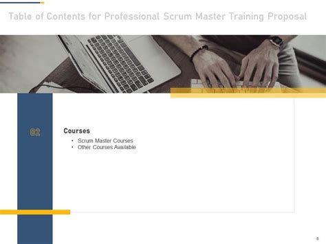 Professional Scrum Master Training Proposal It Powerpoint Presentation Slides Presentation