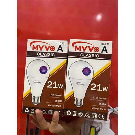 Jual LAMPU MYVO CLASSIC 21 WATT CAHAYA PUTIH TERANG Shopee Indonesia