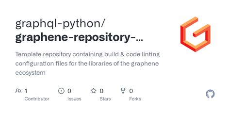 GitHub Graphql Python Graphene Repository Template Template