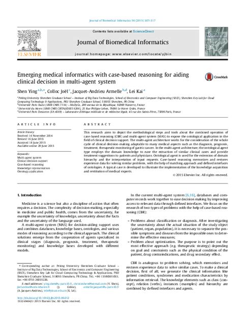 Pdf Emerging Medical Informatics With Case Based Reasoning For Aiding