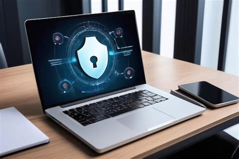 Network Security System Personal Data Information On Laptopinformation