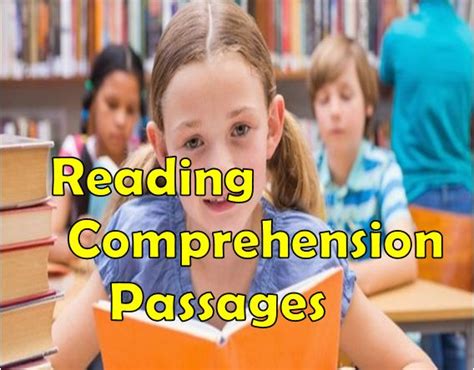 Reading Comprehension Passage Samples Reading Comprehension Passages Comprehension Passage