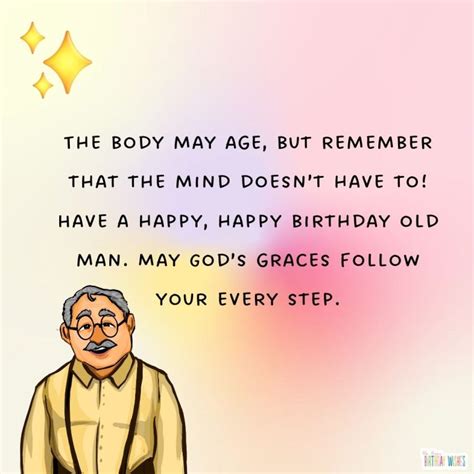 30 Best Happy Birthday Wishes For Old Man With Images