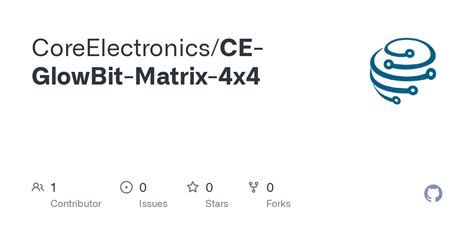 Github Coreelectronicsce Glowbit Matrix 4x4