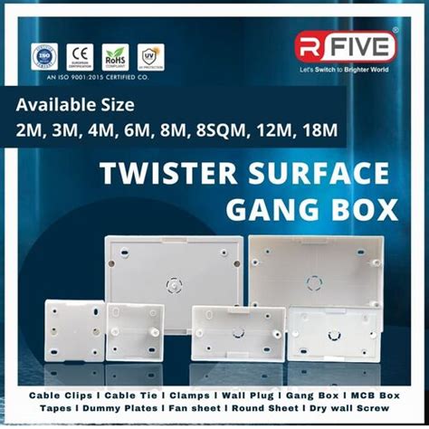 Twister Surface Rectangular Plain Gang Box At Best Price In Ahmedabad
