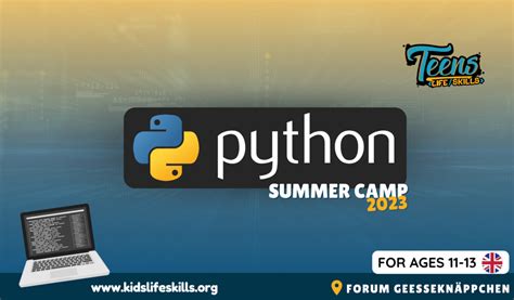 Python Summer Camp Teens Life Skills