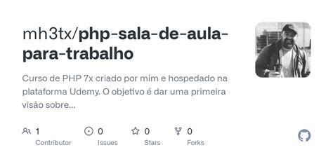 Github Mh3txphp Sala De Aula Para Trabalho Curso De Php 7x Criado