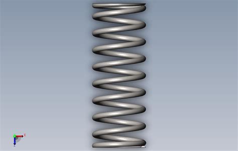 压缩弹簧（输入螺距）v71solidworks 2014模型图纸免费下载 懒石网