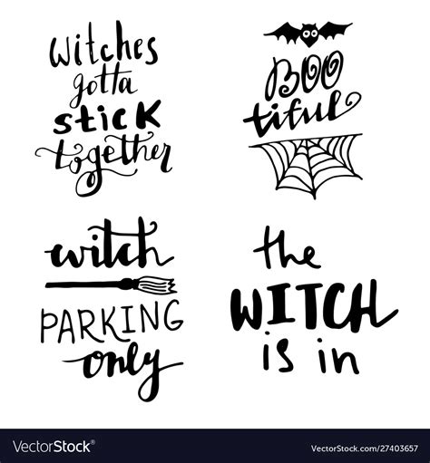 Happy Halloween Hand Drawn Creative Calligraphy Vector Image