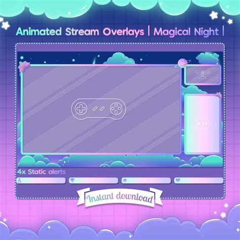 Just Chatting Screen Twitch Blue Etsy