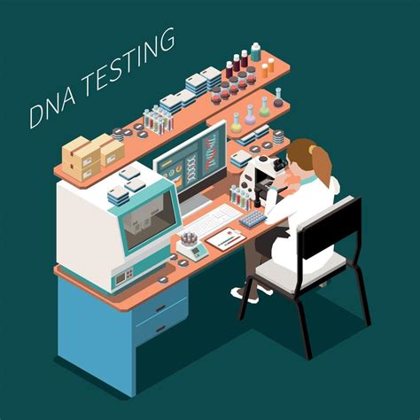 Genetics Isometric Illustration Vector Illustration Vector Art At Vecteezy
