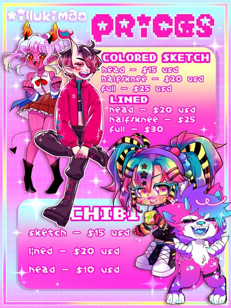 Comm Sheet By Illukimao On Deviantart