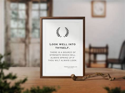 Marcus Aurelius Quote Stoicism Poster Philosophy Ts Stoicism Virtue