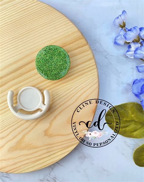 Green Pop Socket With Adhesive Holder Pop Socket Phone Grip Etsy